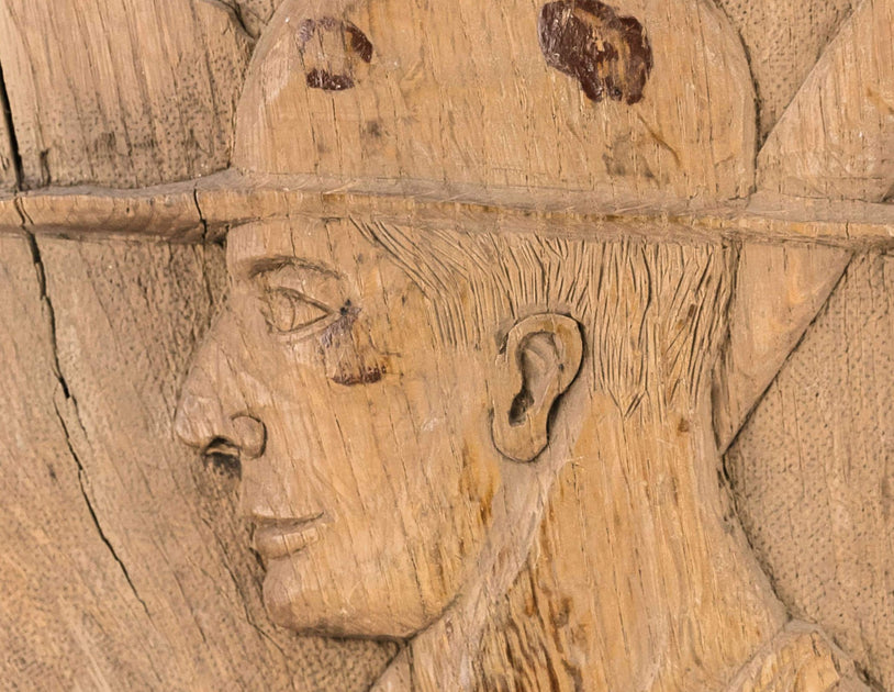 Late 19th Century Russian Wood Carving of a Jewish Pioneer – Menorah ...