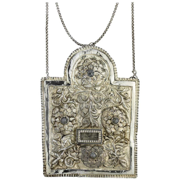 Early 19th Century Galician Silver Torah Shield – Menorah Galleries