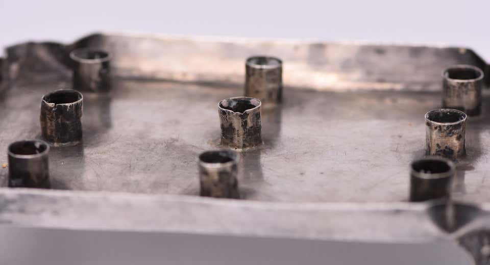 Late 19th Century Iraqi Silver Hanukkah Lamp – Menorah Galleries